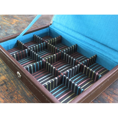 Schmuckschatulle Stackers Mens Brown Mini Lidded Cufflink